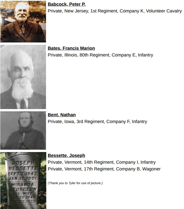 Our Patriots – Private Joseph Bessette Chapter, NSDU